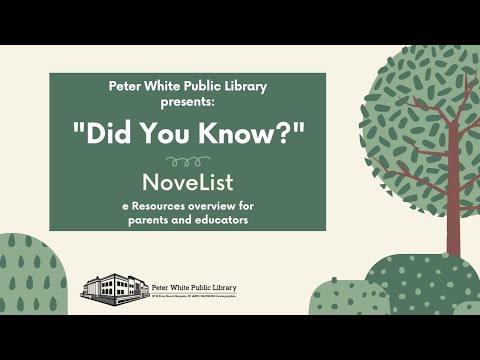 PWPL "Did You Know?": NoveList