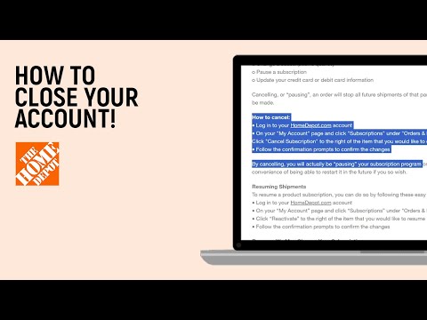 How to Close Your Account on Home Depot [easy]