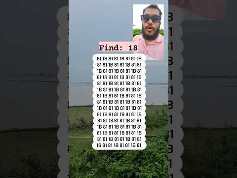 Find the hidden number "18"