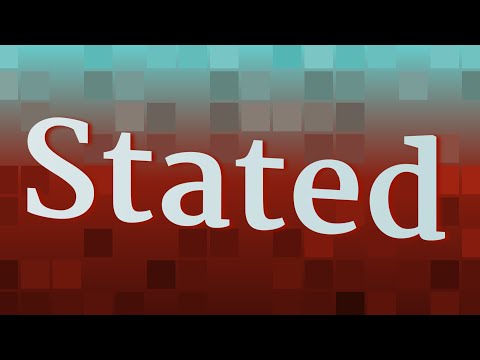 STATED pronunciation • How to pronounce STATED