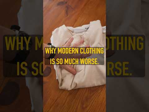 why clothing is bad now