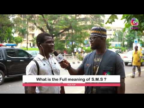 Evoke Tv Vox Pop - What is the full meaning of SMS #voxpop #message