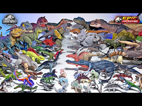 80 NEWEST 2024 Jurassic World Dinosaurs Toys! Epic Evolution Baryonyx, Pyroraptor, T-Rex, Neovenator