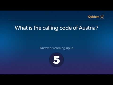What is the calling code of Austria? Austria Quiz