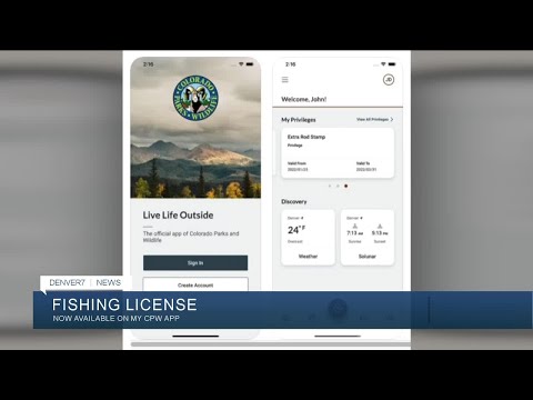 Fishing licenses can now be shown on the My CPW app