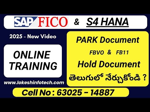 Configuring Park and Hold in SAP S/4HANA FICO