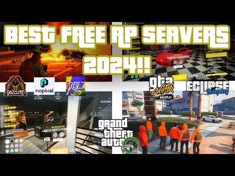 Top 5 Best Fivem GTA Roleplay Servers(2024) *Free Non Whitelisted Fivem Servers*| ,Jobs,Cars PT 4