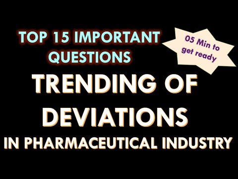 Deviation trending in pharmaceutical industry l Trending of deviations l Handling of deviations