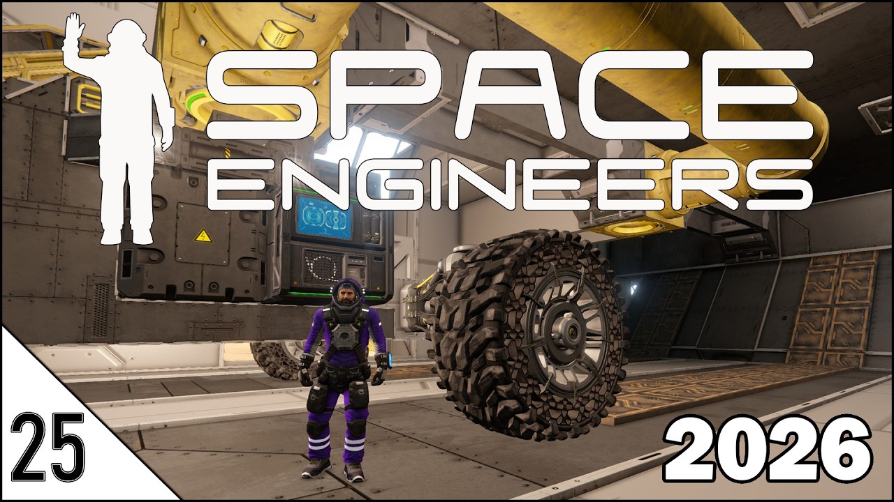 Building a New HANGAR (For Cars!) | Space Engineers Survival 2026 | Episode 25