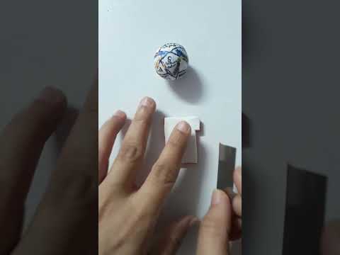 DIY football keychain made with airdry clay/clay football keychain #shorts #football