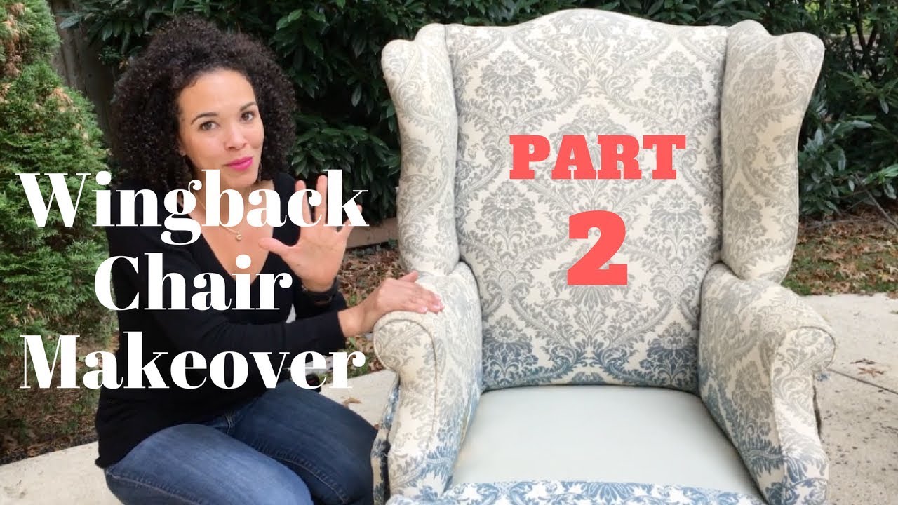 How to Reupholster a Wingback Chair! PART 2: Tear Down a Wingback Chair - Thrift Diving