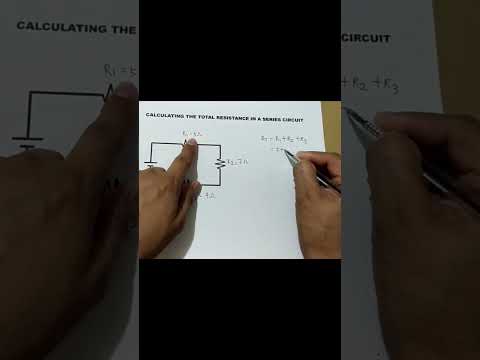 How to compute the total resistance in a series circuit #short #shortvideo #physics #math #trending