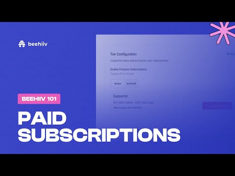 How to set up Paid Subscriptions in beehiiv (Tutorial)