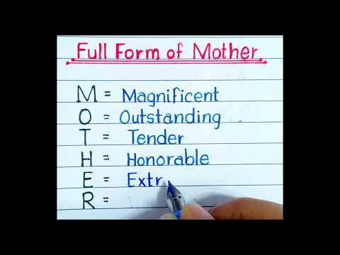 Full form Of Mother | Mother's Day Special | Mother Full Form