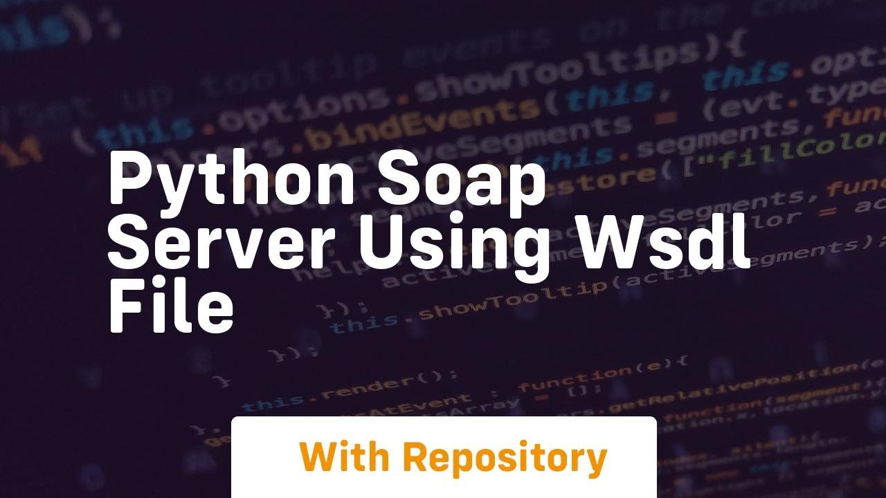 Python SOAP Server using wsdl file