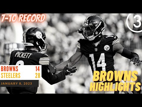 VIDEO | Cleveland Browns fall to Pittsburgh Steelers 28-14 in finale, ending season with 7-10 record