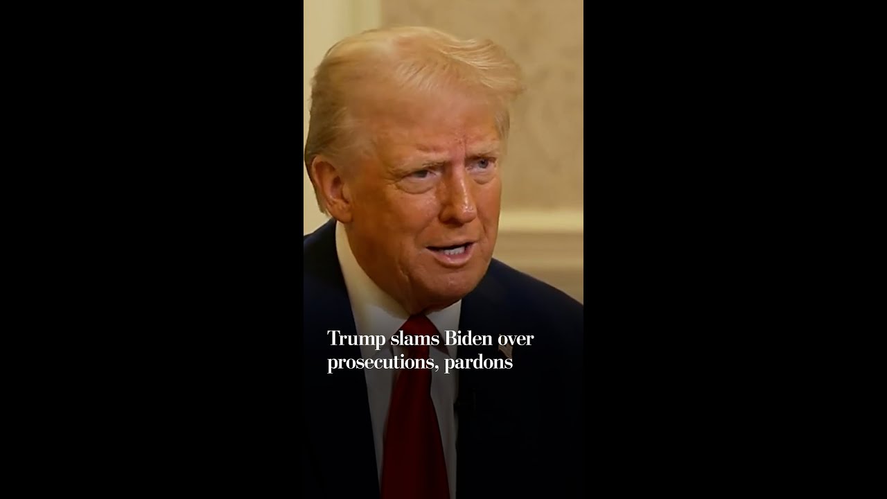 Trump slams Biden over prosecutions, pardons