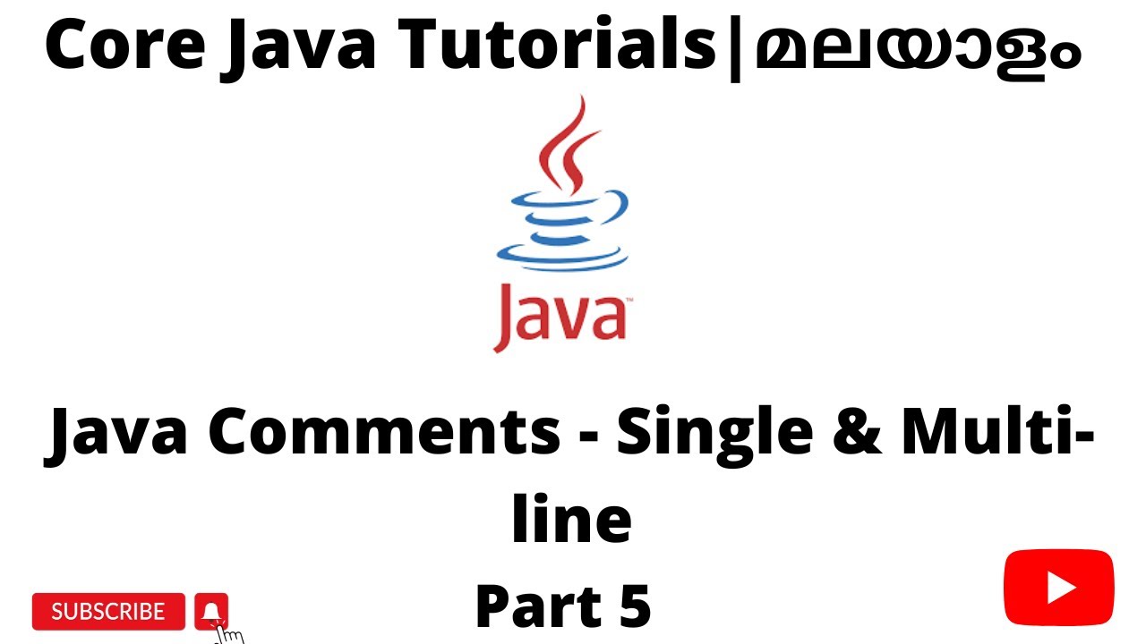Java Comments| Java for Selenium| Selenium web Automation| Core Java for beginners| Malayalam #5