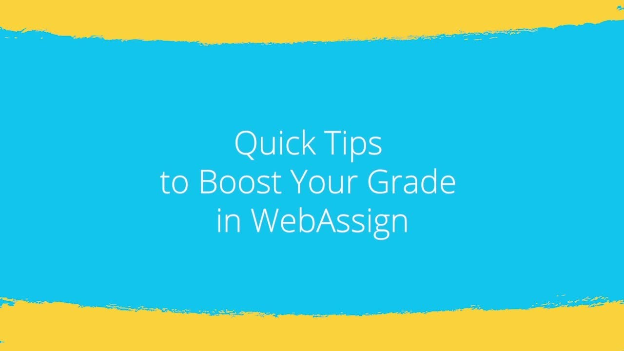 Boost Your Grade in WebAssign: Quick Tips from Students