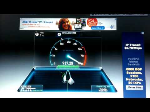 Google Fiber Speed Test