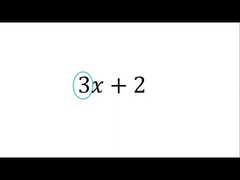 Algebra vocabulary
