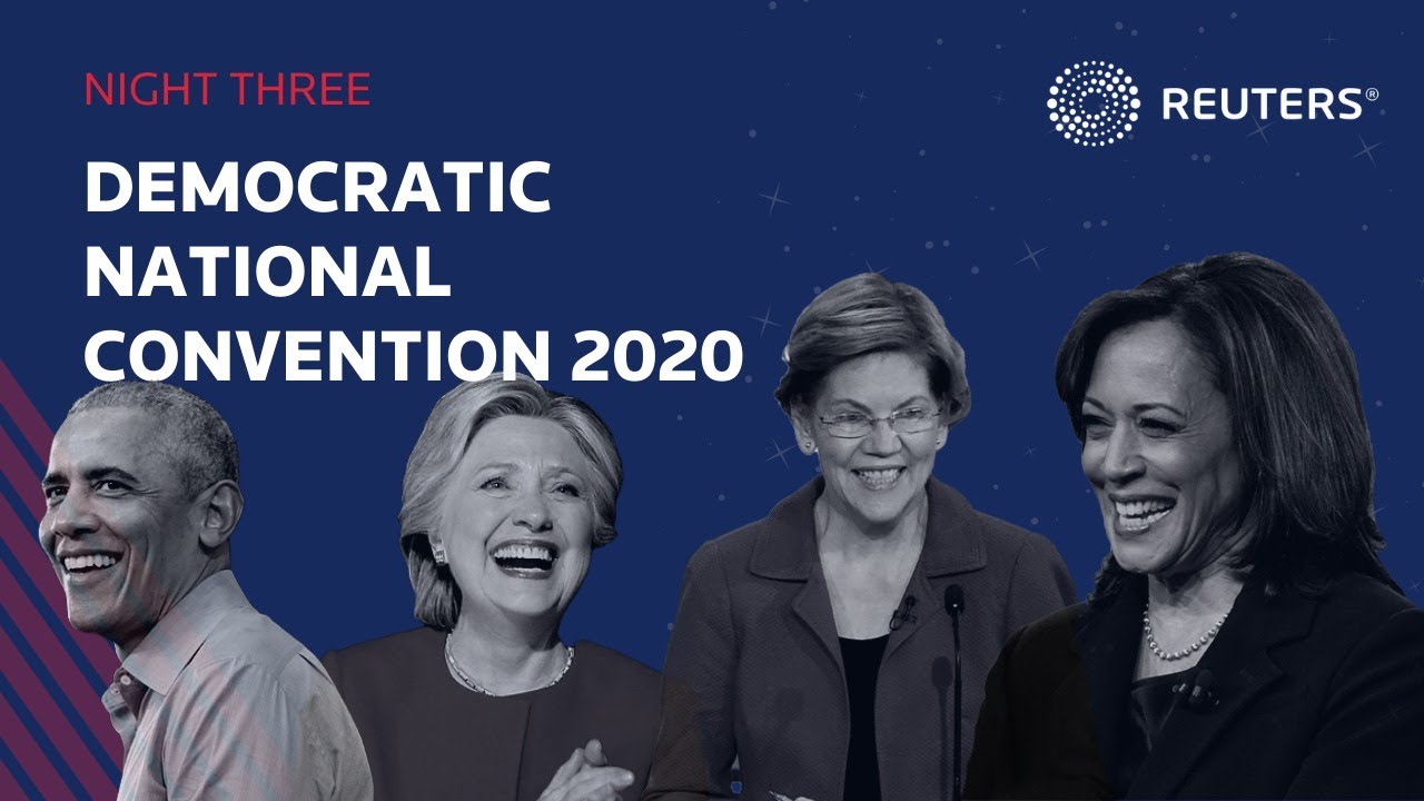 LIVE: Kamala Harris, Barack Obama, Hillary Clinton headline the DNC's Night 3