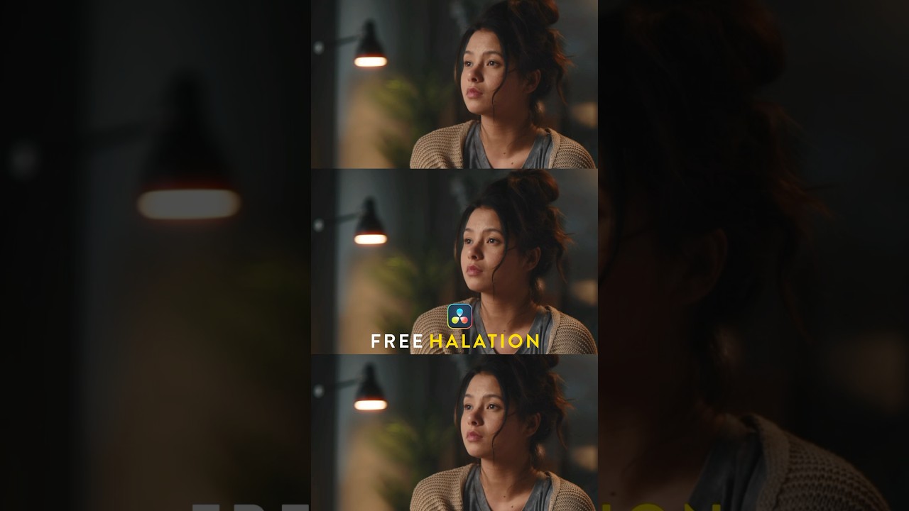 Free halation effect in DaVinci Resolve