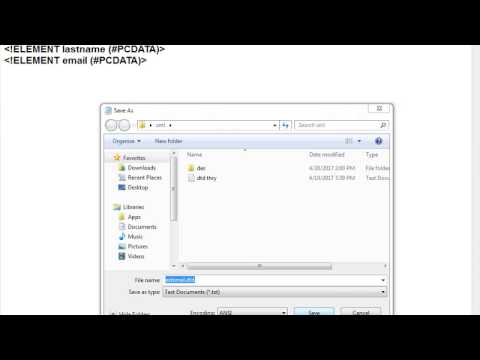 How to create dtd in xml #2