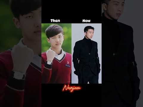 BTS members then vs now looks ๐๐ฅ #bts #army #rm #jhope #jk #jimin #v #jin #suga #kpop #shorts