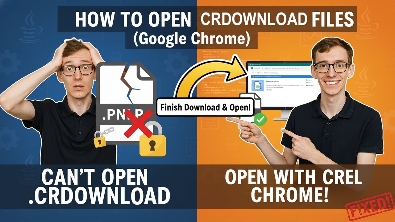 How to Open CRDOWNLOAD Files (Google Chrome)