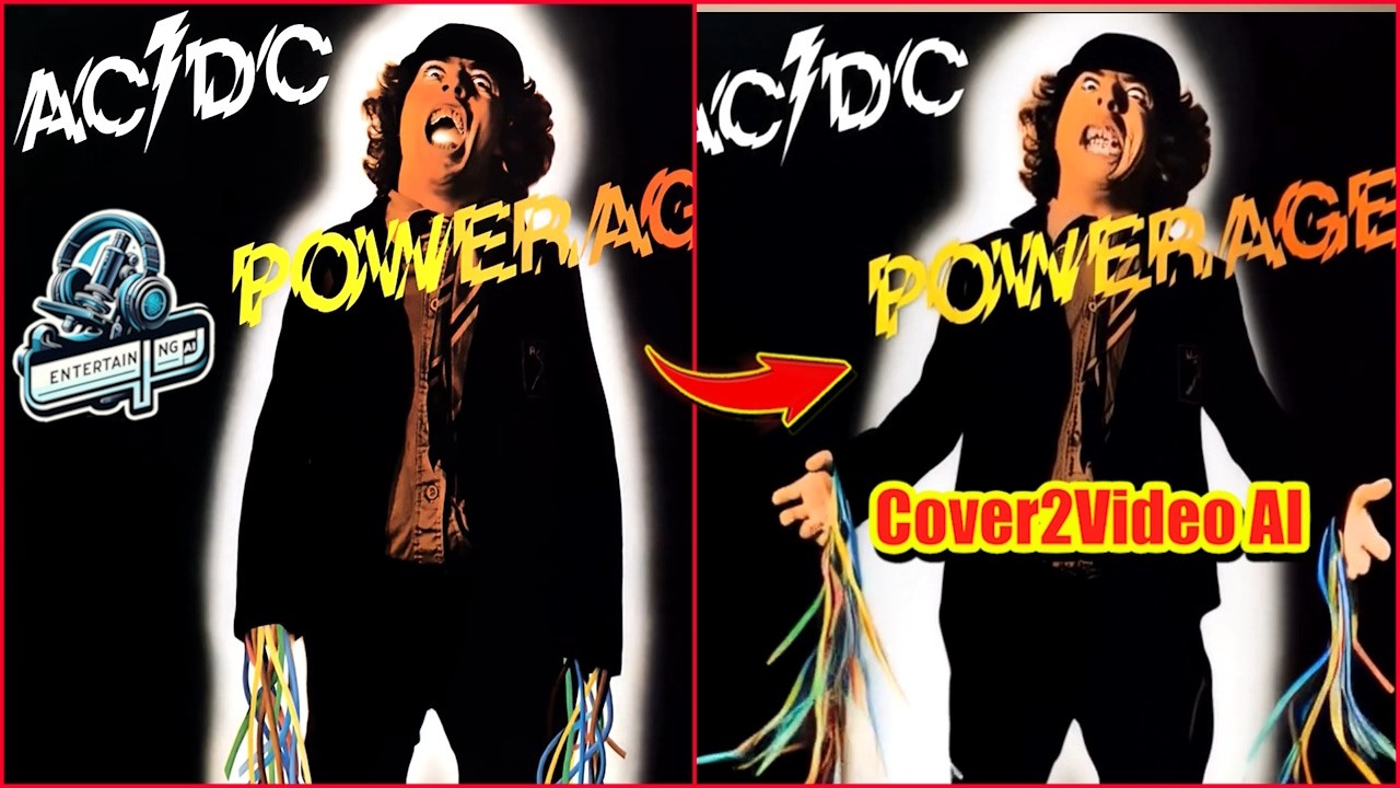 AC DC: Complete Album Covers Animated via AI Tribute– Including Live Albums & Box Set Albums