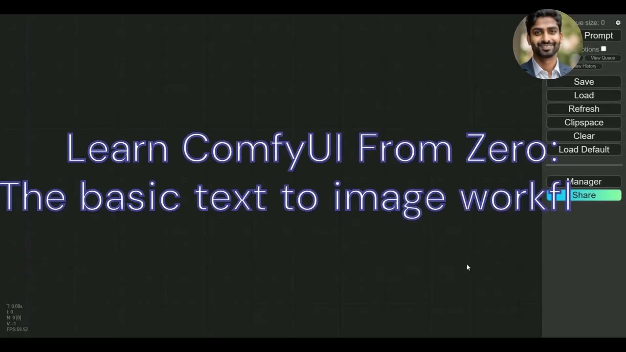 Learn ComfyUI from Zero: The basic text to image workflow