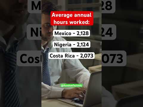 #work #average #salary #annual #hours #mexico #nigeria #costarica #colombia #chile #shorts #facts