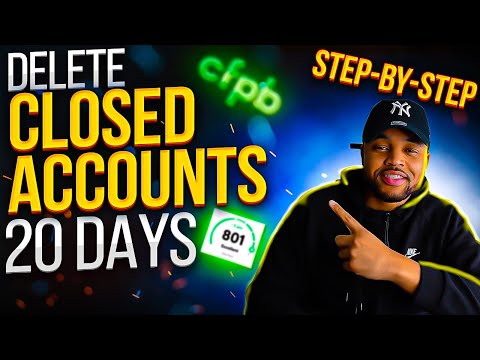 How To Remove Closed Accounts From Credit Report In 20 Days!