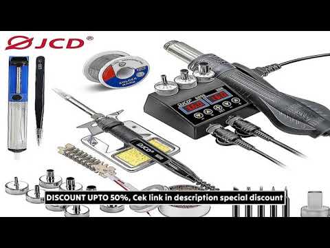 750W SMD Rework Soldering Station 2 in 1 Soldering Iron Hot Air Welding Station LCD Digita