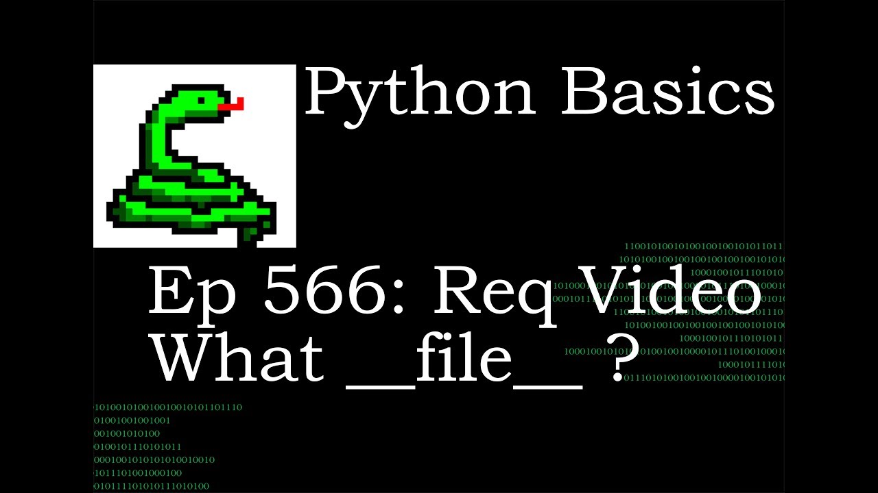 Python Basics Tutorial Requested Double UnderScore File Method