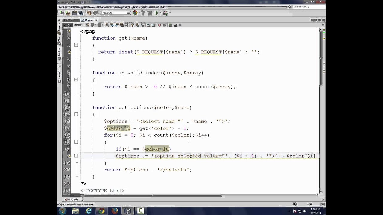 PHP Pre-select dropdown option - Part 4