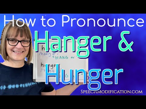 How to Pronounce Hanger and Hunger: Letters NG