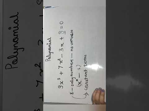 #shorts Constant Term of Polynomial