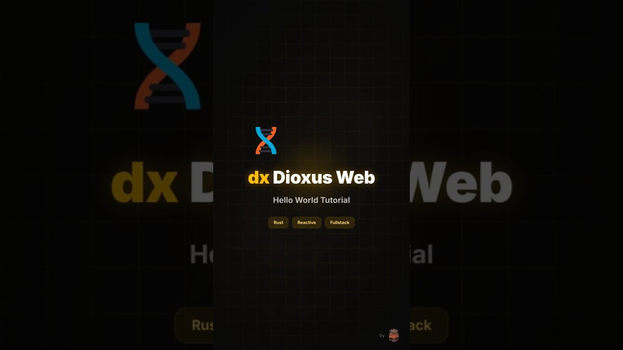 Build Web Apps with Rust! 🦀 Dioxus Tutorial (Hello World)