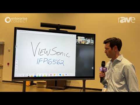 Enterprise Connect 23: ViewSonic Shows IFP6562 Interactive 65-Inch Display with Jabra PanaCast 50
