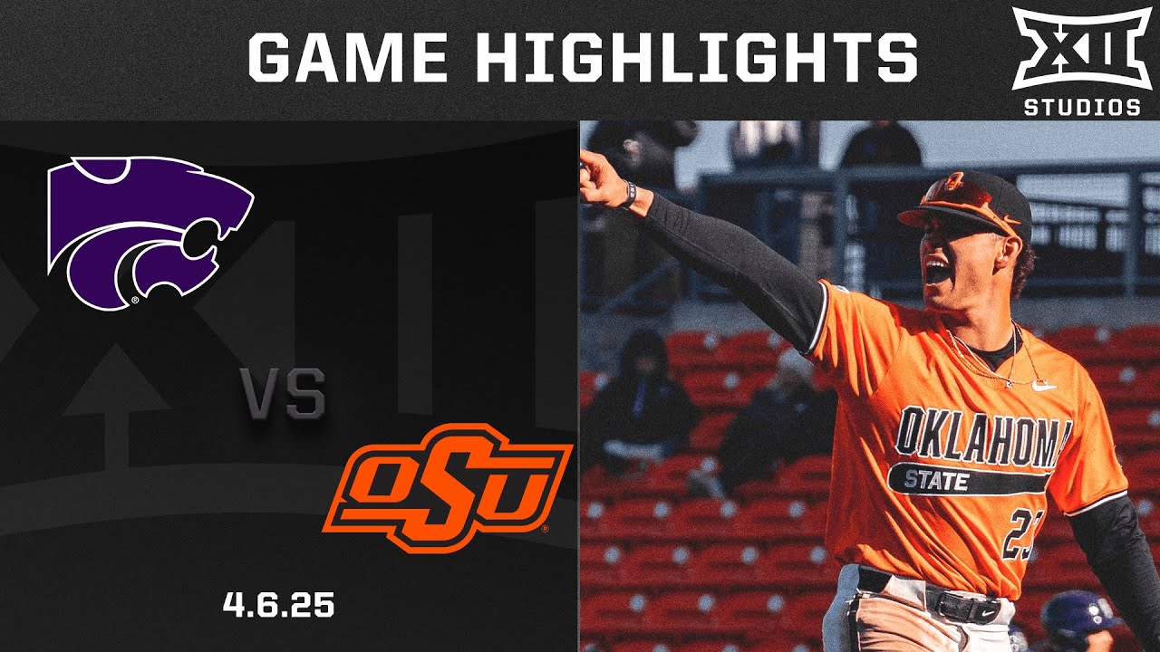 Kansas State vs Oklahoma State (4.6.25) Game #2 Highlights | 2025 Big 12 Baseball