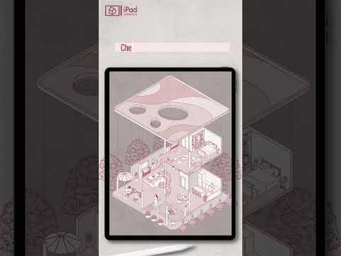 Isometric Diagrams in Procreate Tutorial | iPad Architecture #shorts #shortstutorial #procreate