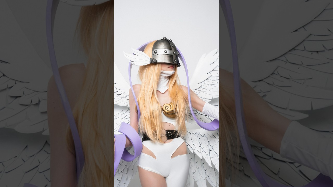 My Angewomon cosplay is finally complete!😭 #angewomon #digimon #cosplay