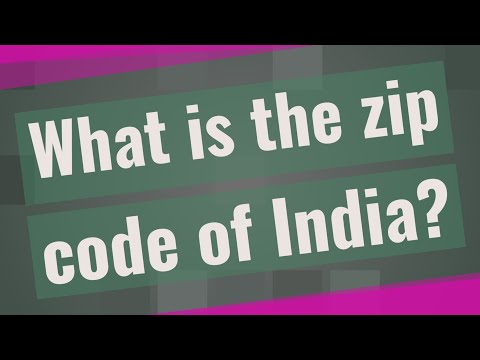What is the zip code of India?