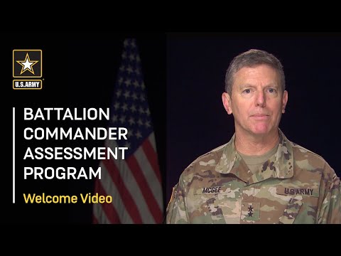 Welcome to the Battalion Commander Assessment Program