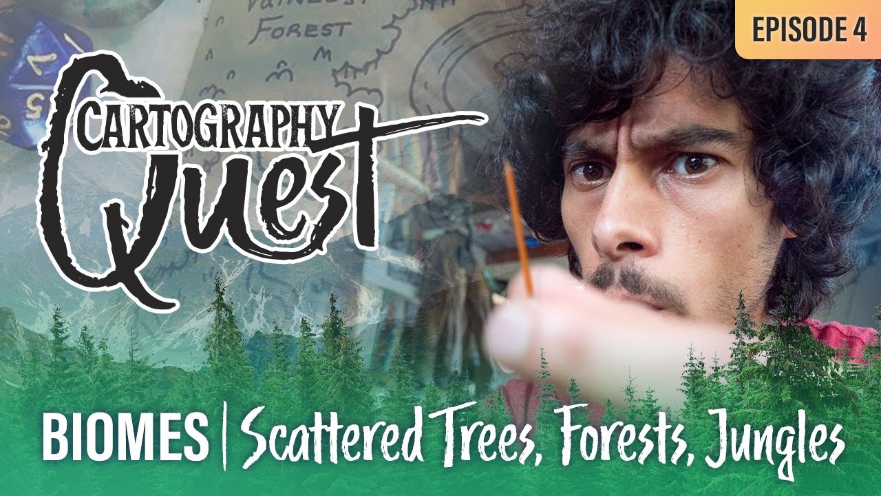 Trees, Forests & Jungles for Map Drawing [Cartography Quest! Ep. 4]