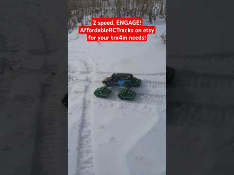 TRX4M in high range on snow tracks #trx4m #rccar #rccrawler