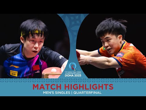Wang Chuqin vs Lin Yun-ju | Match Highlights | #ITTFWorlds2025