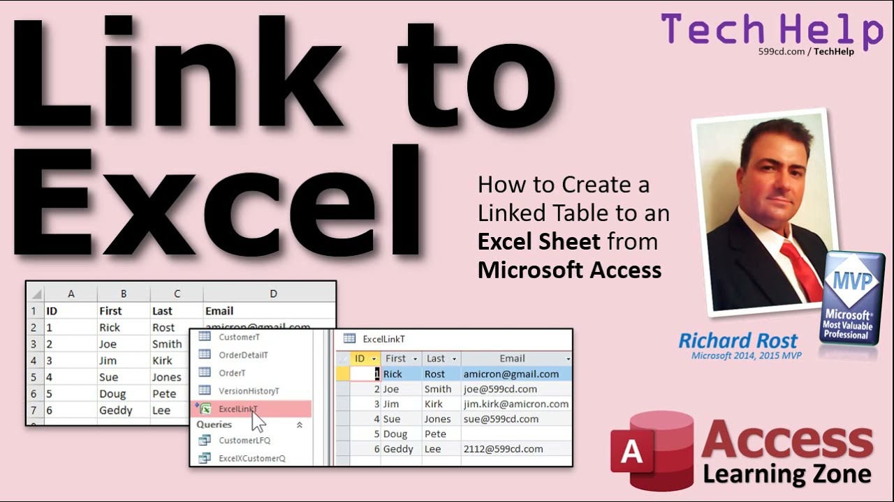How to Link Microsoft Access to a Microsoft Excel Workbook to Read Live Data without Importing